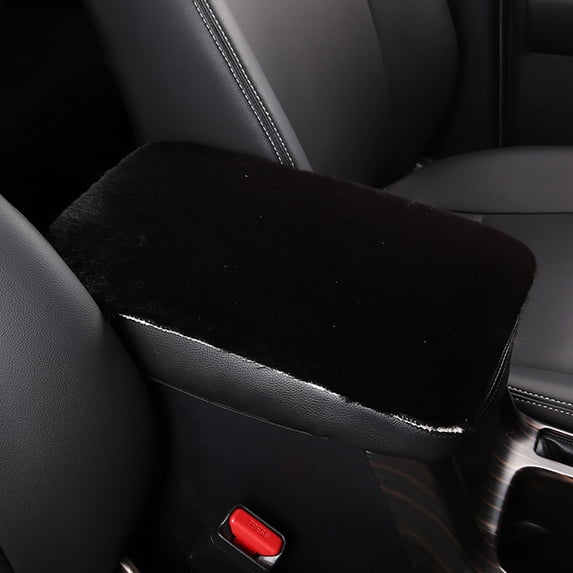 Car Center Console Cover Pad Universal Soft Plush Armrest Cover ...