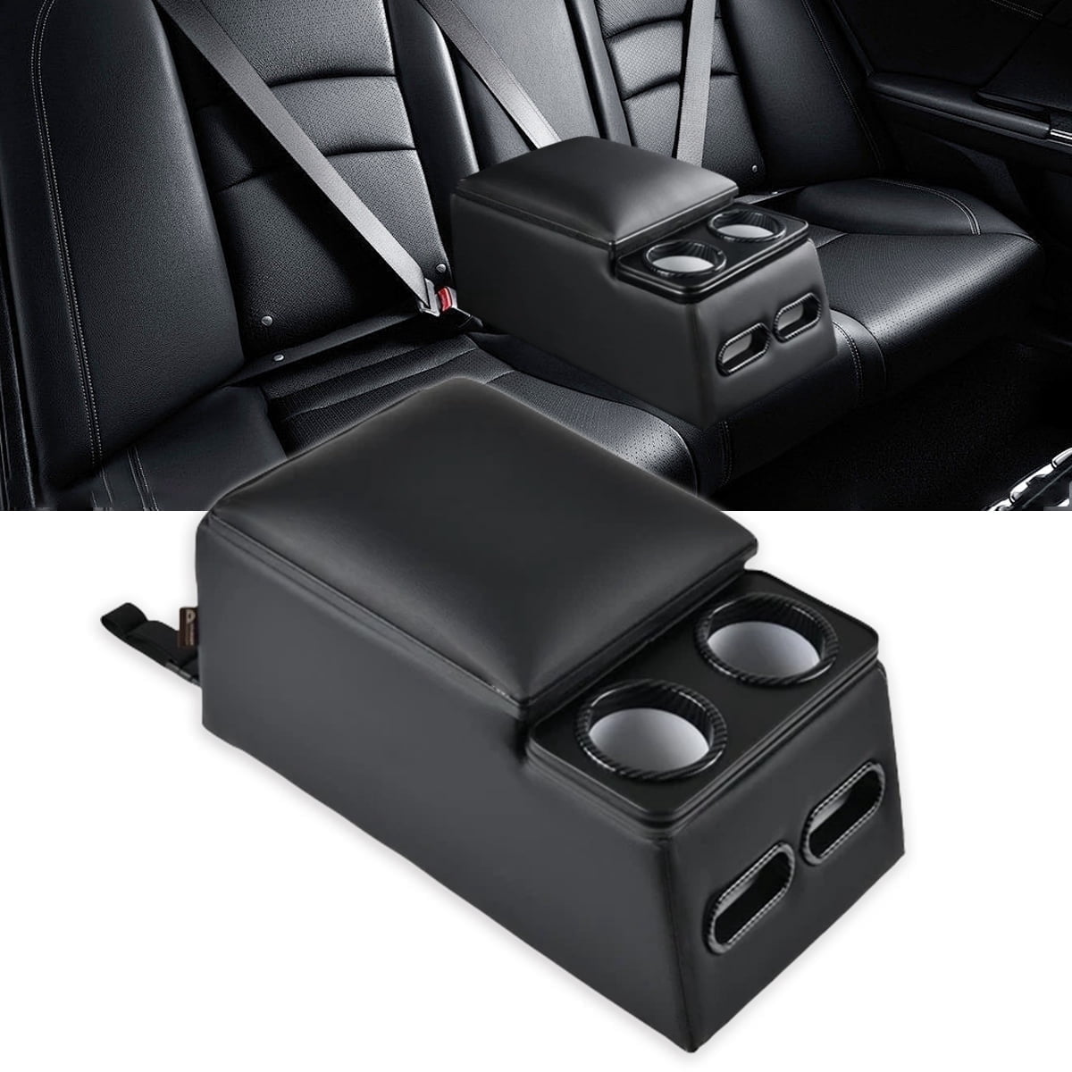 Universal Rear Bench Seat Car Center Console Truck Seat Organizer ...