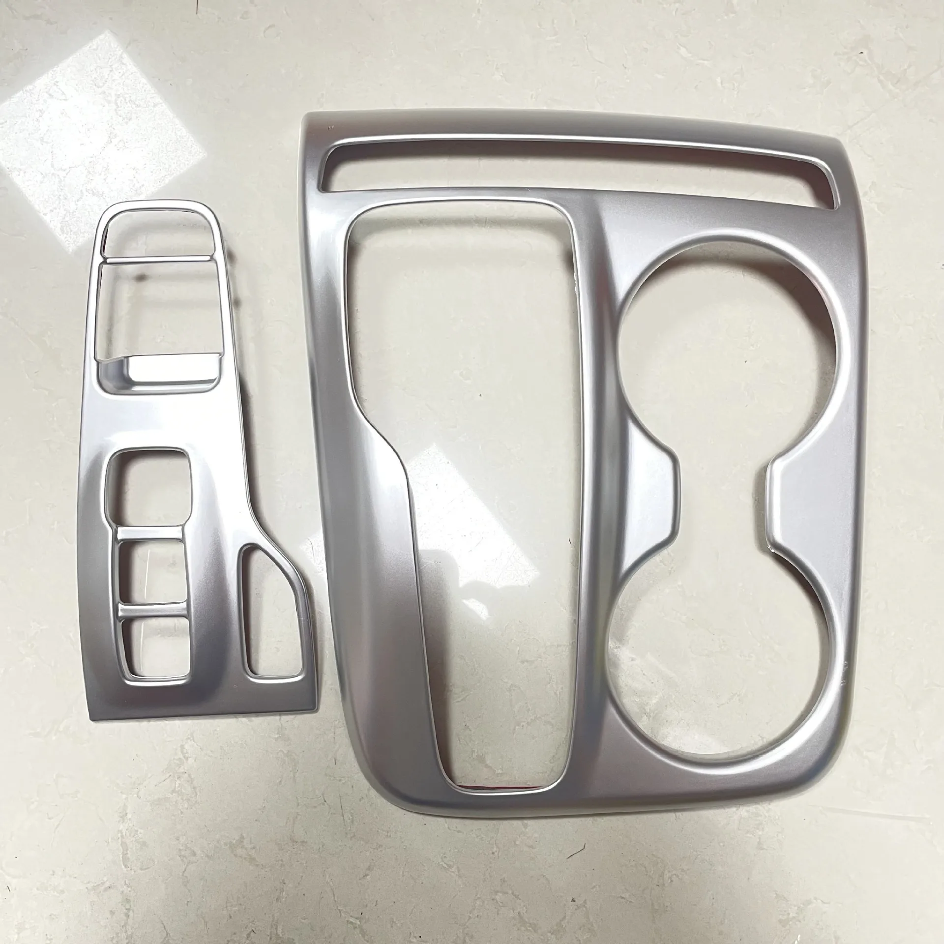 Car Central Control Gear Shift Box Panel Cover Trim ABS Carbon Fiber ...