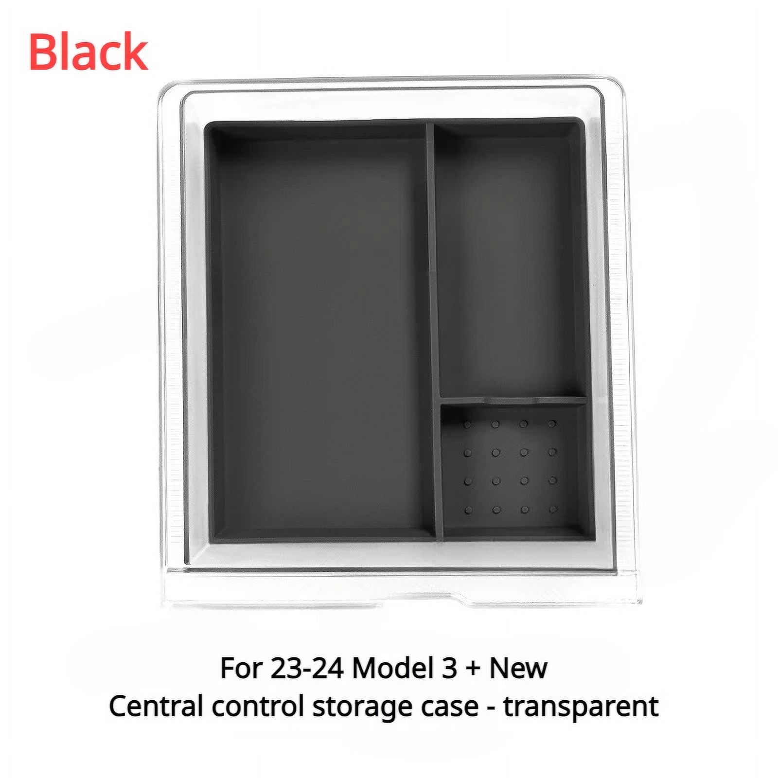 Car Central Control Storage Box for Tesla New Model 3+ Silicone Armrest ...