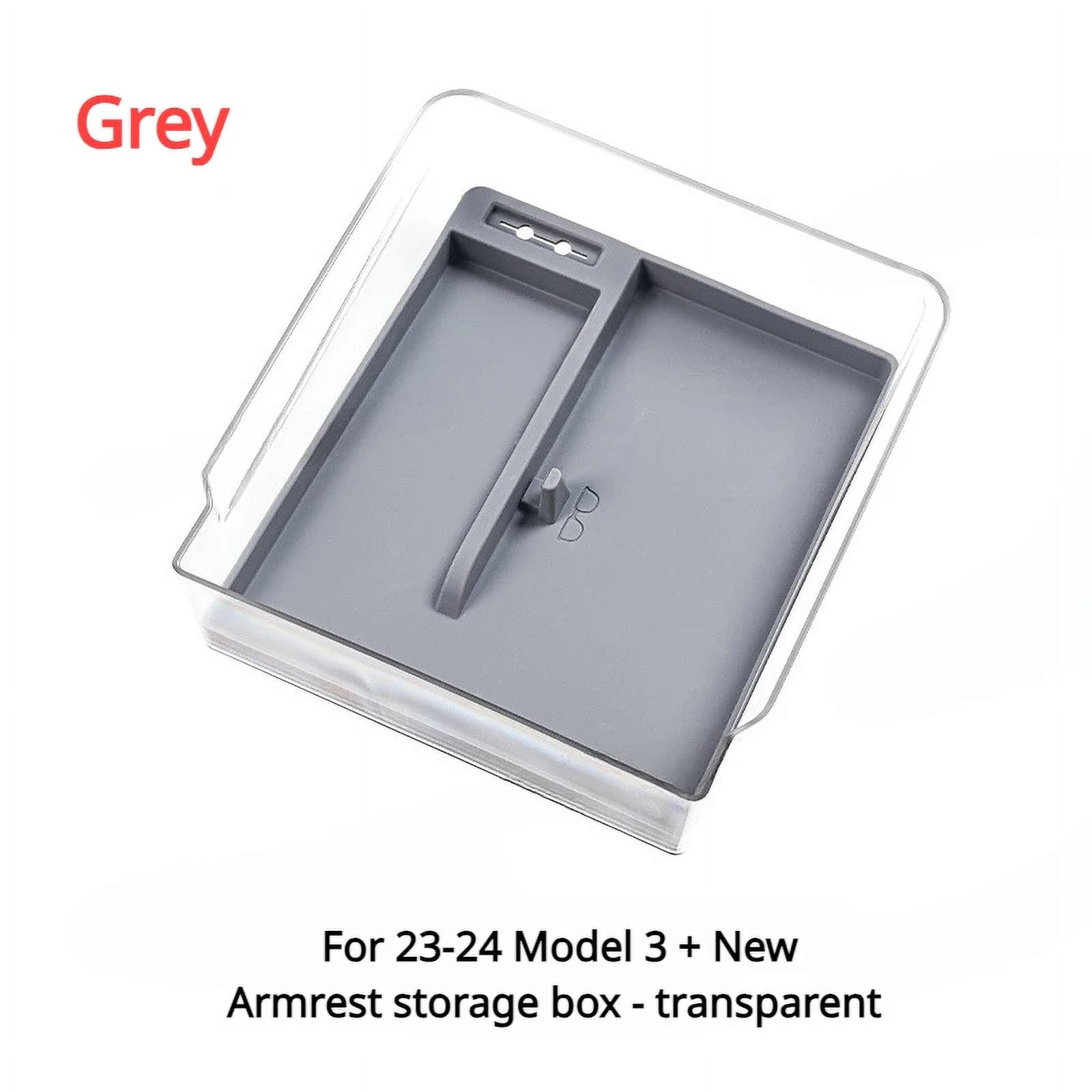 Car Central Control Storage Box for Tesla New Model 3+ Silicone Armrest ...