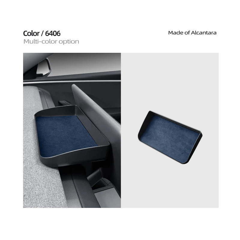 Car Central Control Suede Dashboard Storage Box Original Car Navigation ...