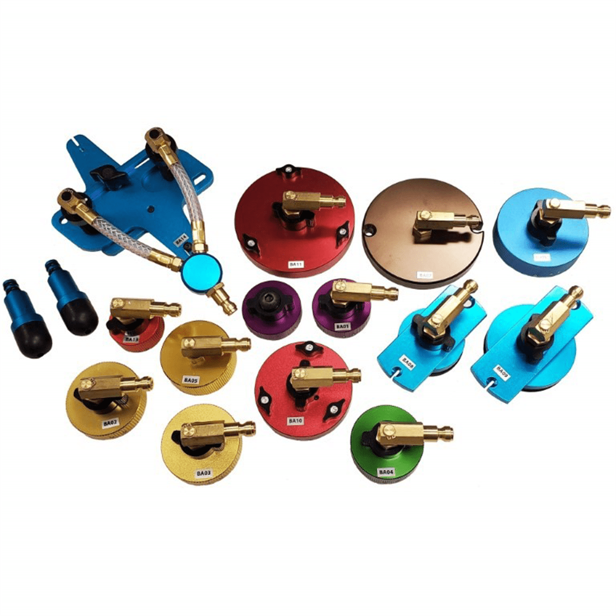 Car Certified Tools Brake Bleeder Master Adapter Kit, 13 Adapters ...