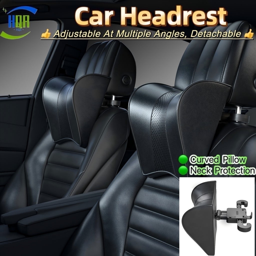 Auto Front Headrest, Adjustable Headrest for Car Seats, Curved Pillow ...