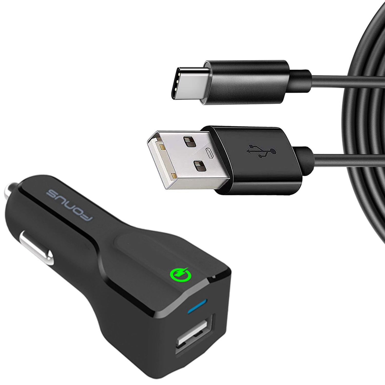 Car Charger 24W Fast for Motorola Razr Ultra (2025) - 2-Port USB 6ft ...