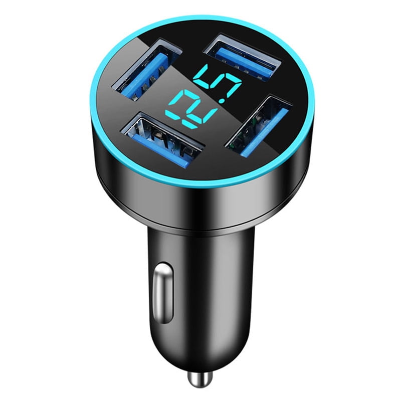 Car Charger 4 Charging Ports USB 4.8A Smart Charging Voltage Detection ...