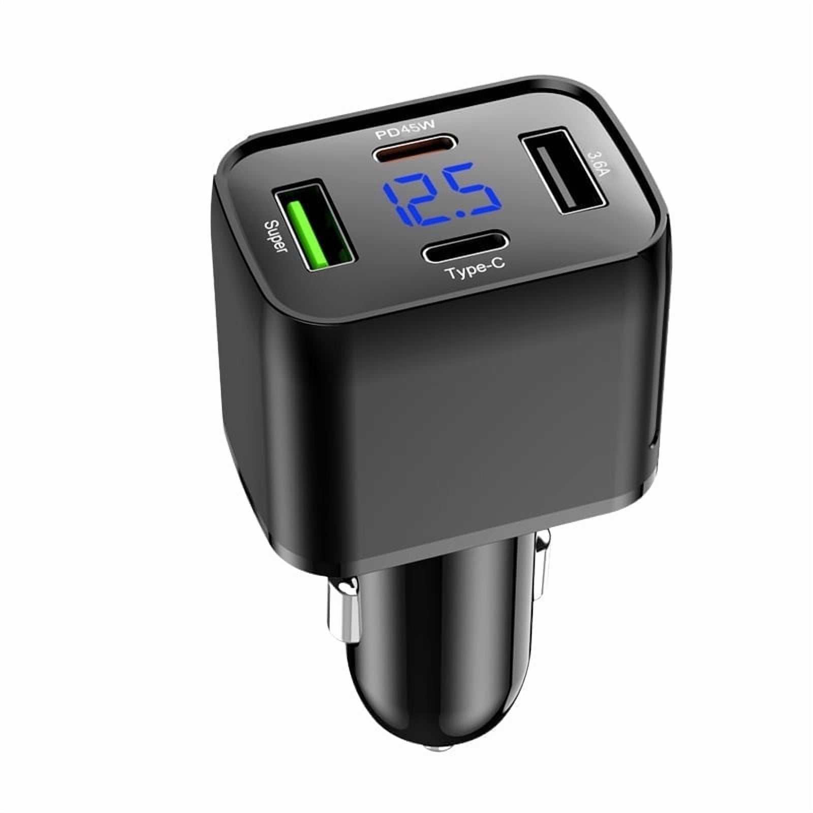 Car Charger,60W Car Charger USB C,Retractable Car Charger,Car Charger ...