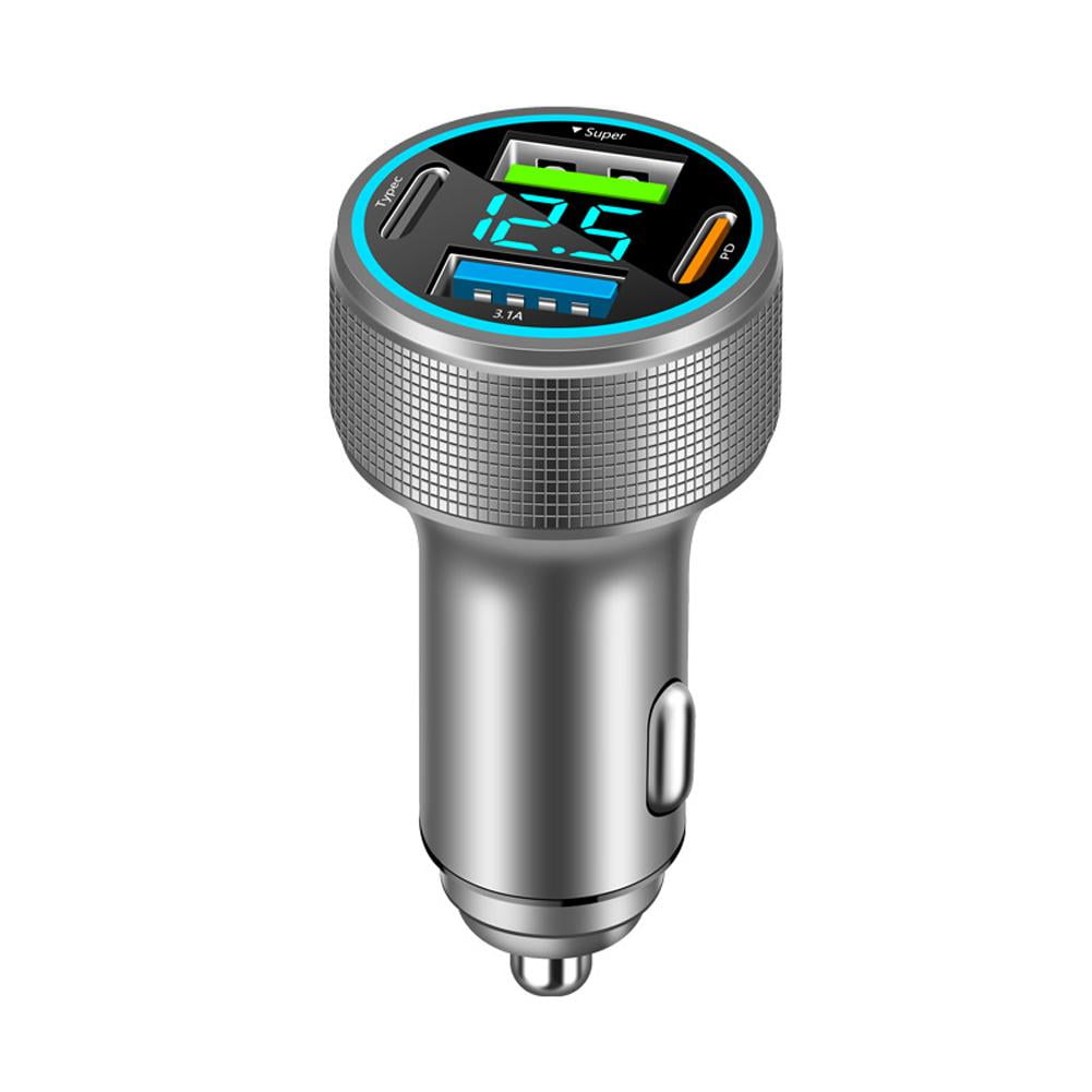Car Charger Alloy 4-Port PD Car Charging er Fast Charging Car Charger ...
