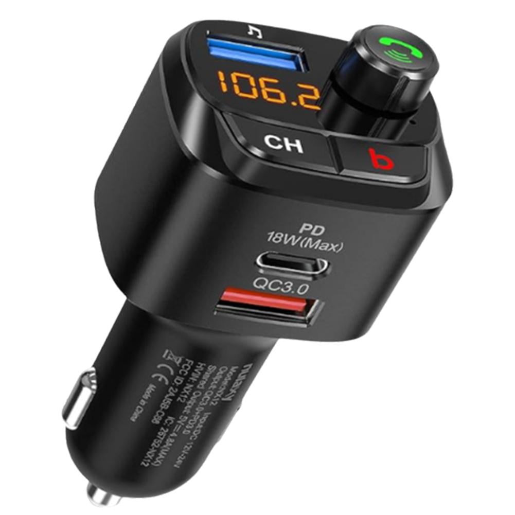 Car Charger Car Bluetooth Transmitter Wireless Bluetooth Radio Adapters ...