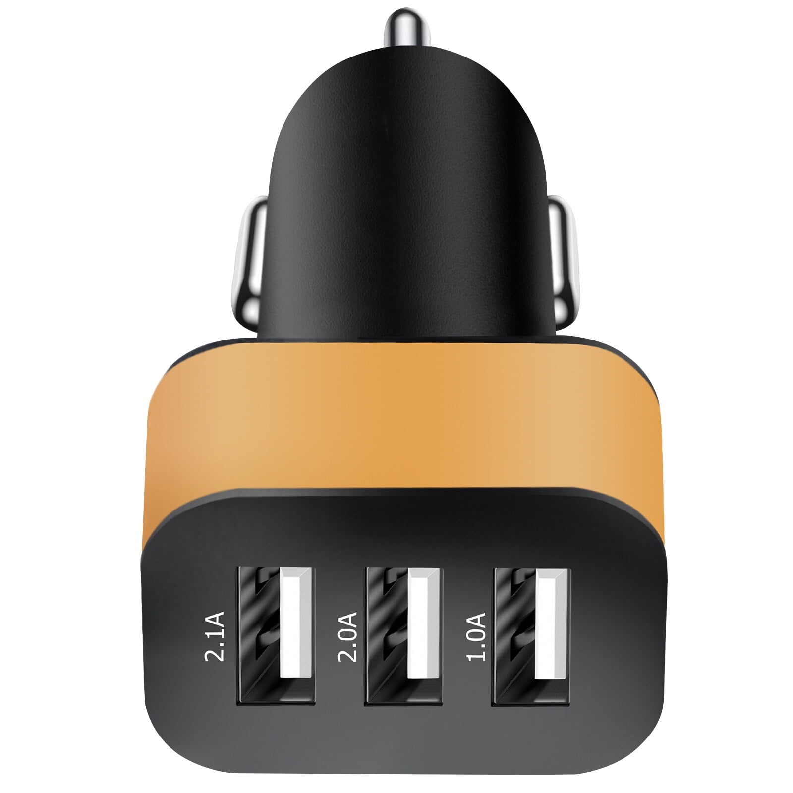 Car Charger Cup Holder Power Innverter with Triple USB Charging Ports 2 ...