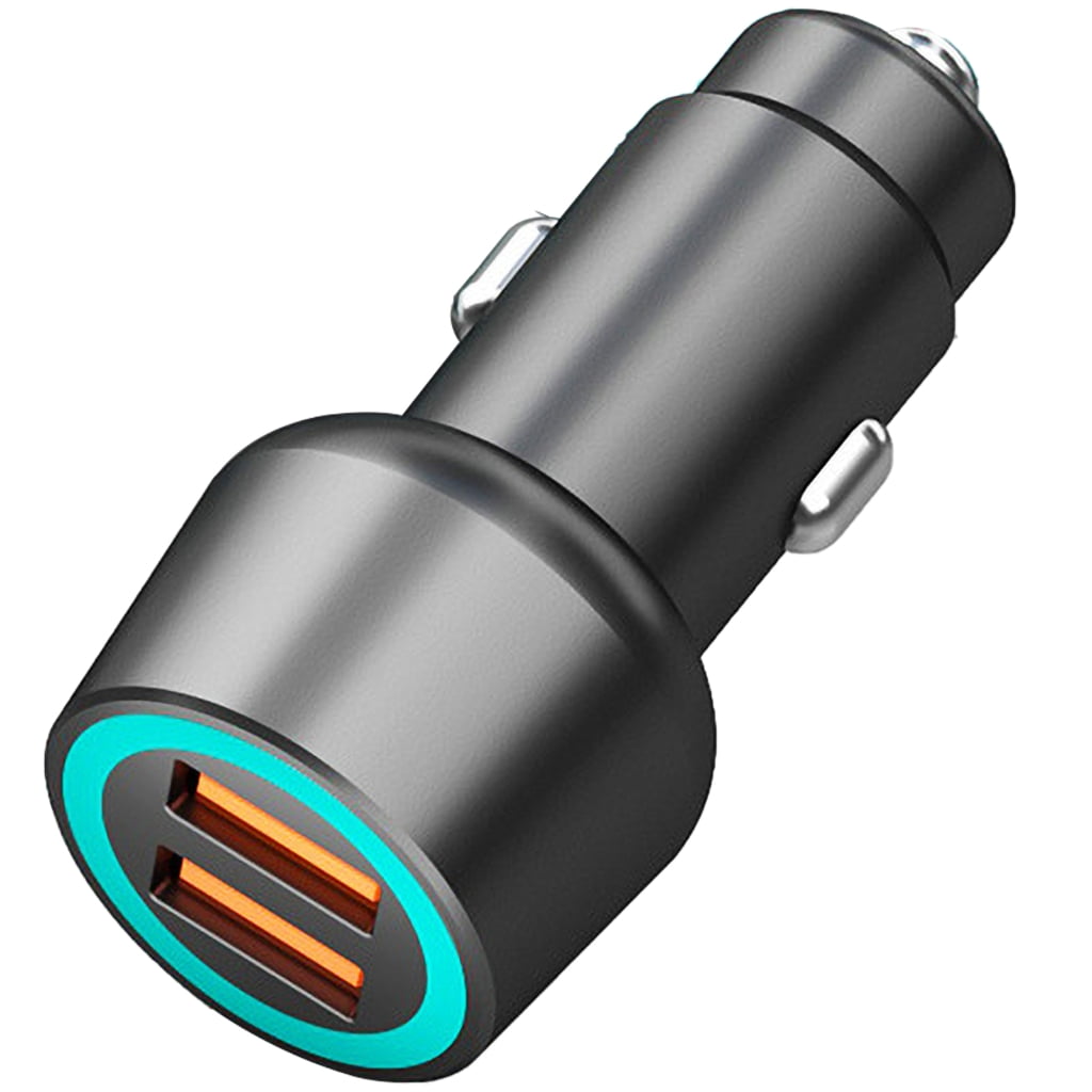 Car Charger Double USB Port Fast Charging Adapters Cigarettes Lighter ...