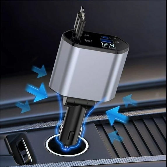 Car Charger Kadlawus Car Charger, 45W Fast Charging USB C Car Adapter ...