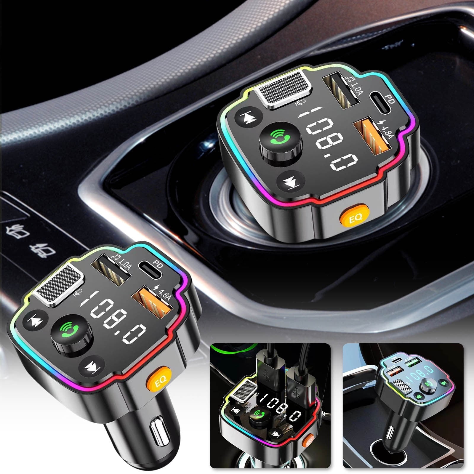 Car Charger Super Fast Charging Multi Port Car Charging Fast Charging ...