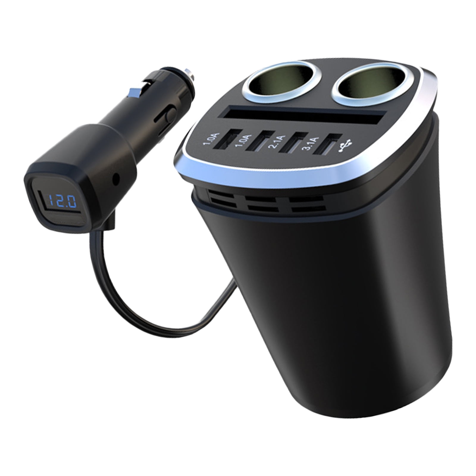 Car Charging Adapter Splitter 2 Socket Charging Adapter Adapter 4 USB ...