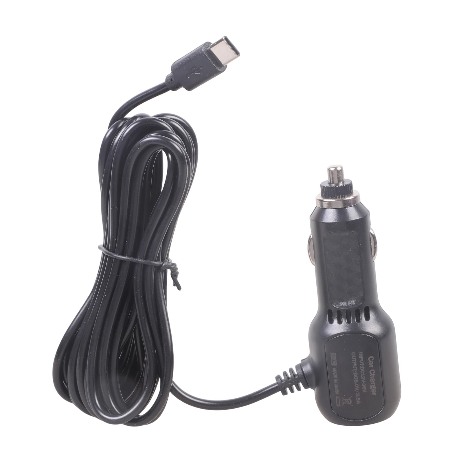 Car Charging Double USB Port 12V 36V Input 343cm Type C Cable Camera ...