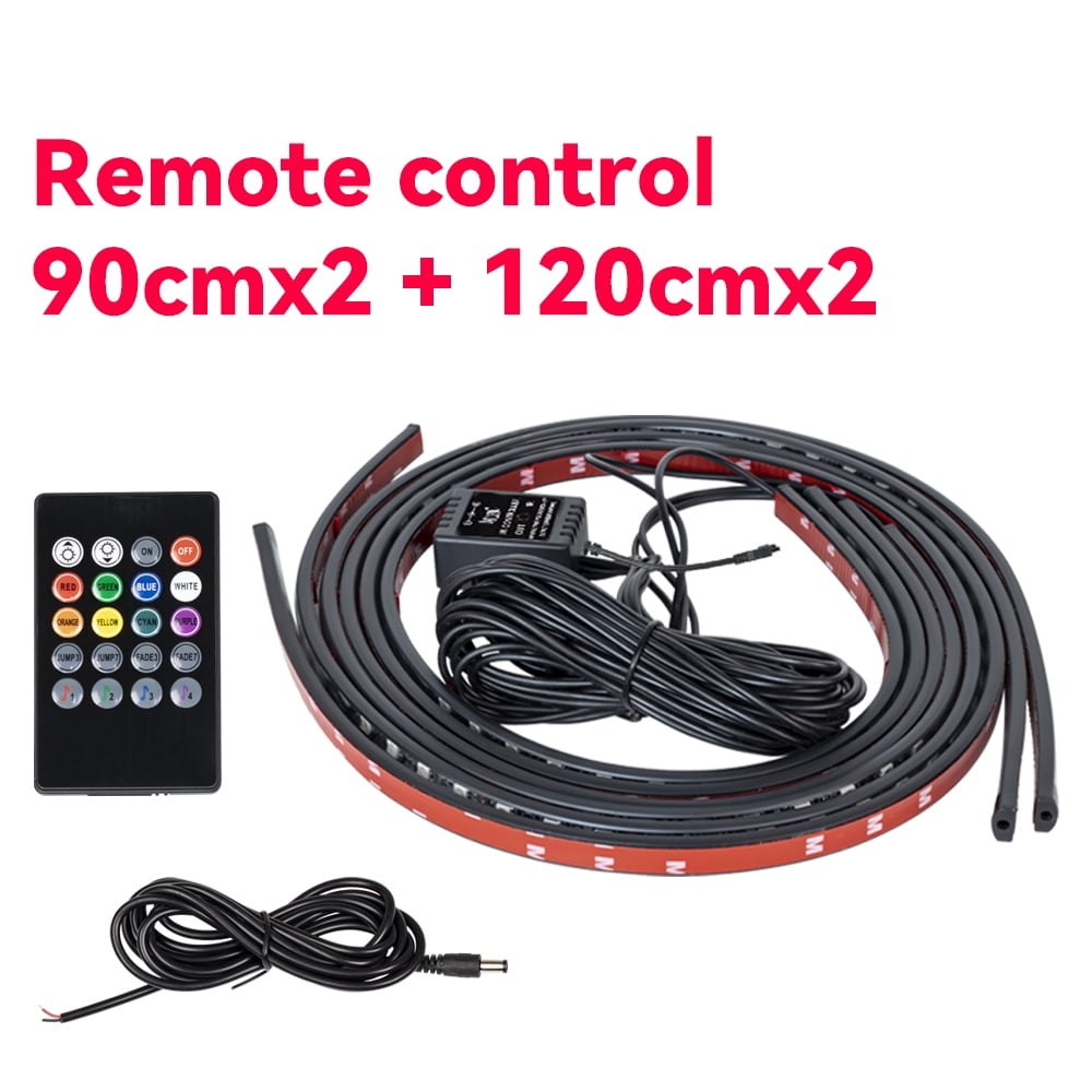 Car Charssis Flexible LED Strip Light LED Underbody Remote /APP Control ...