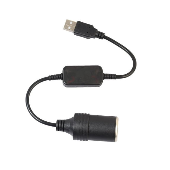 USB Car Charger Adapter - USB A Male to 12V Cigarette Lighter Socket Female Plug Converter ...