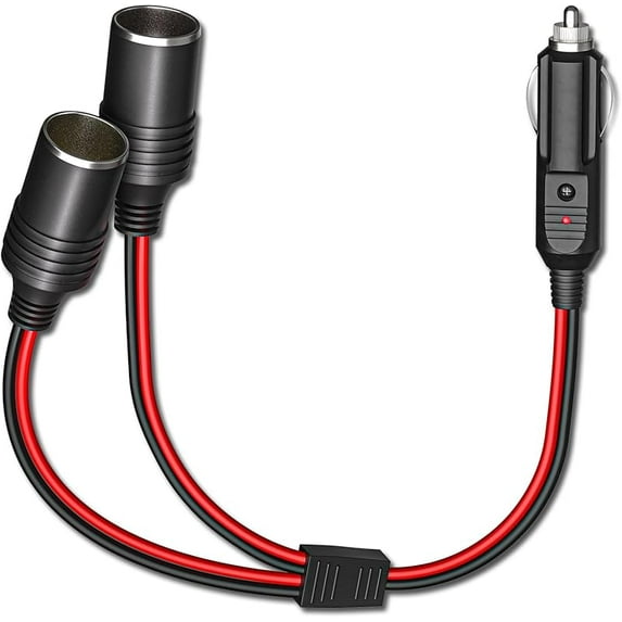 Car Cigarette Lighter Splitter 1 to 2 12V Power Charger Port Adapter ...