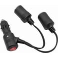 Car Cigarette Lighter Splitter, 1 to 2 Vehicle Cigarette Lighter ...