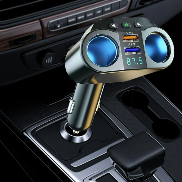 Car Cigarette Lighter Splitter, 2-Socket Cigarette Lighter Adapter with ...