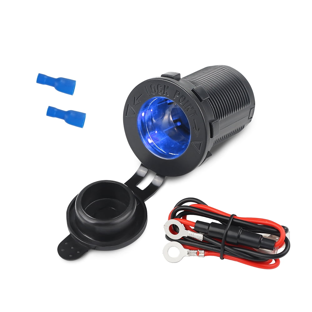 Car Cigarette lighter Socket 12V 24V Adapte Plug Motorcycles Cigar Jack ...