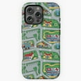 Car City Nostalgic Toy Carpet Art iPhone Case 11 12 13 14 15 16 17 Pro ...