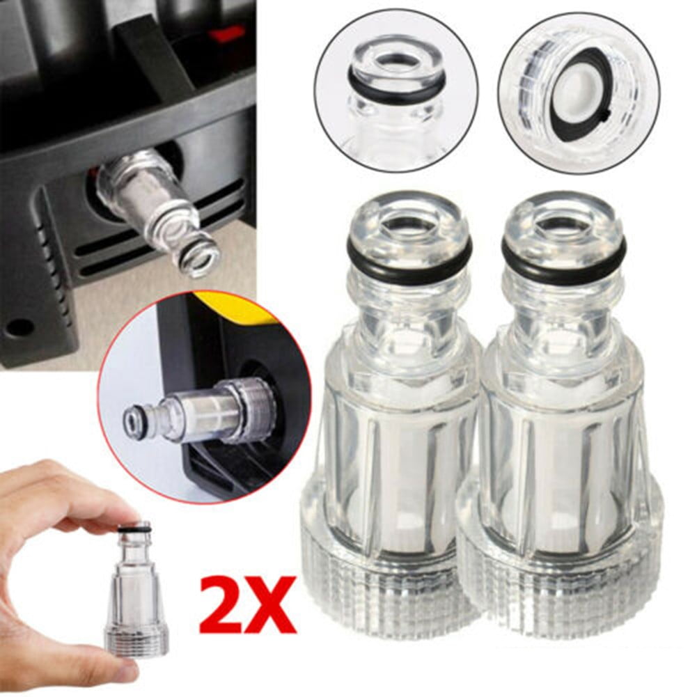 Car Clean Washer Water Filter Plastic 2pcs Adapter Cleaning Connection ...