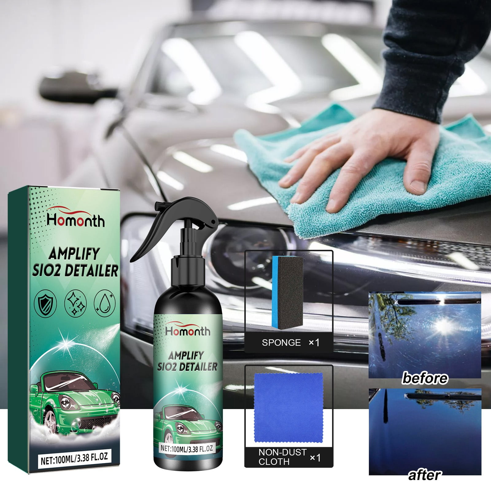 Car Cleaner Spray For Thorough Pre Before Car Washing Pre Wash Cleaner ...