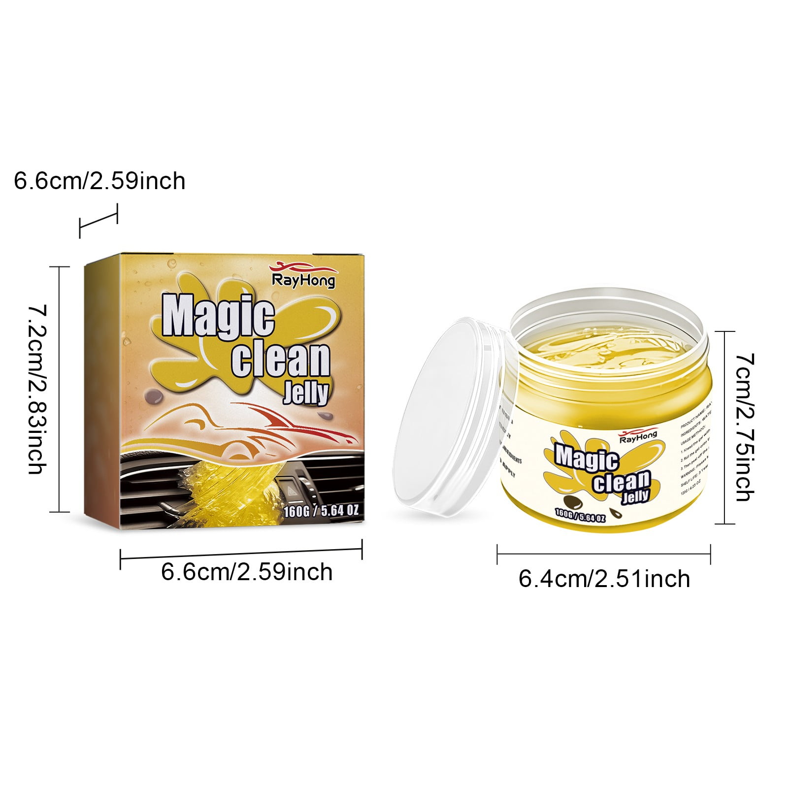 Car Cleaning Gel Universal Detailing Kit Automotive Dust Car Crevice ...