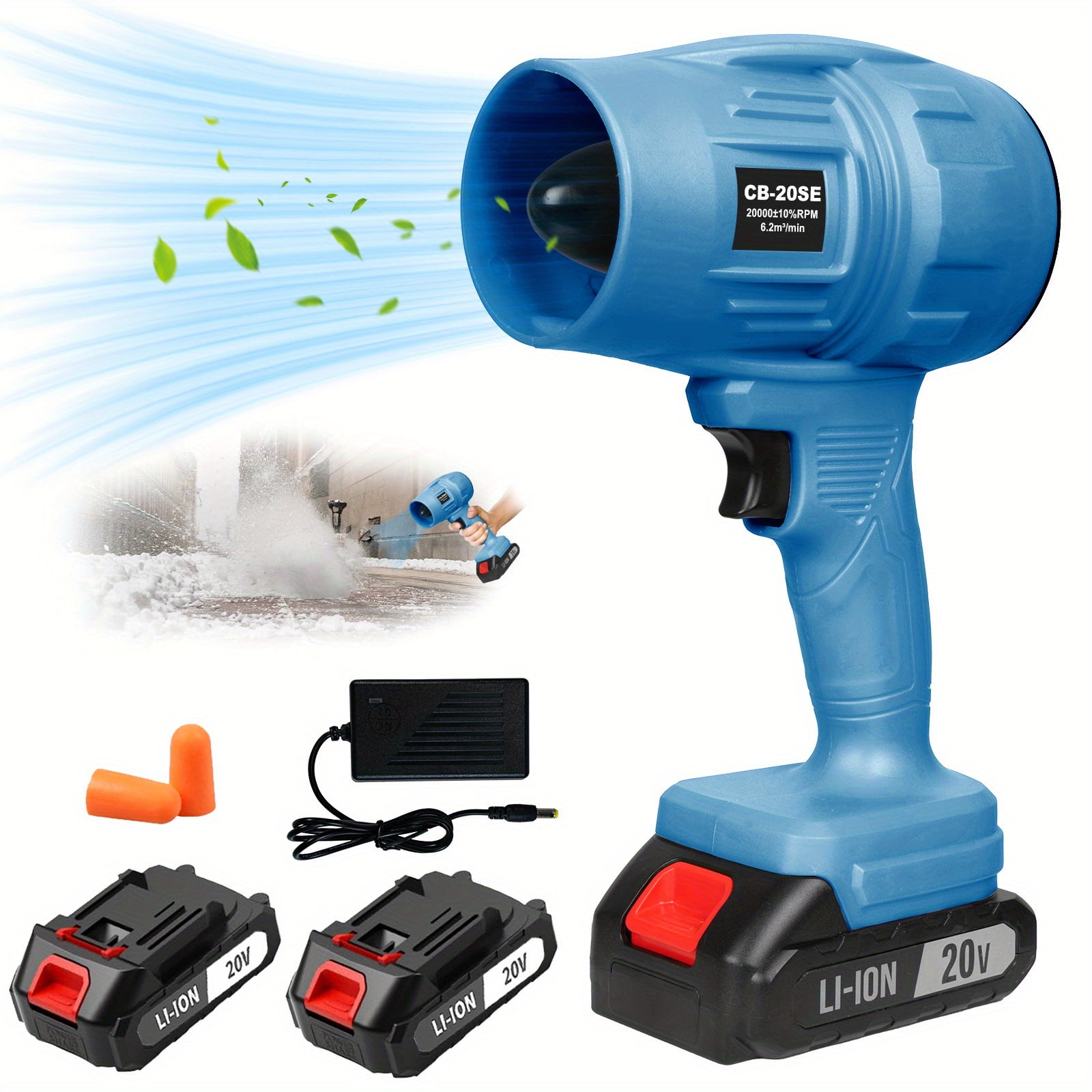 [Car Cleaning Turbofan] 2.0Ah High-Power Turbo Jet Blower, 20000RPM ...