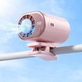 Car Clip on Air Conditioner Fan with LED Display, Portable Mini Cooling ...