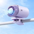 Car Clip on Air Conditioner Fan with LED Display, Portable Mini Cooling ...