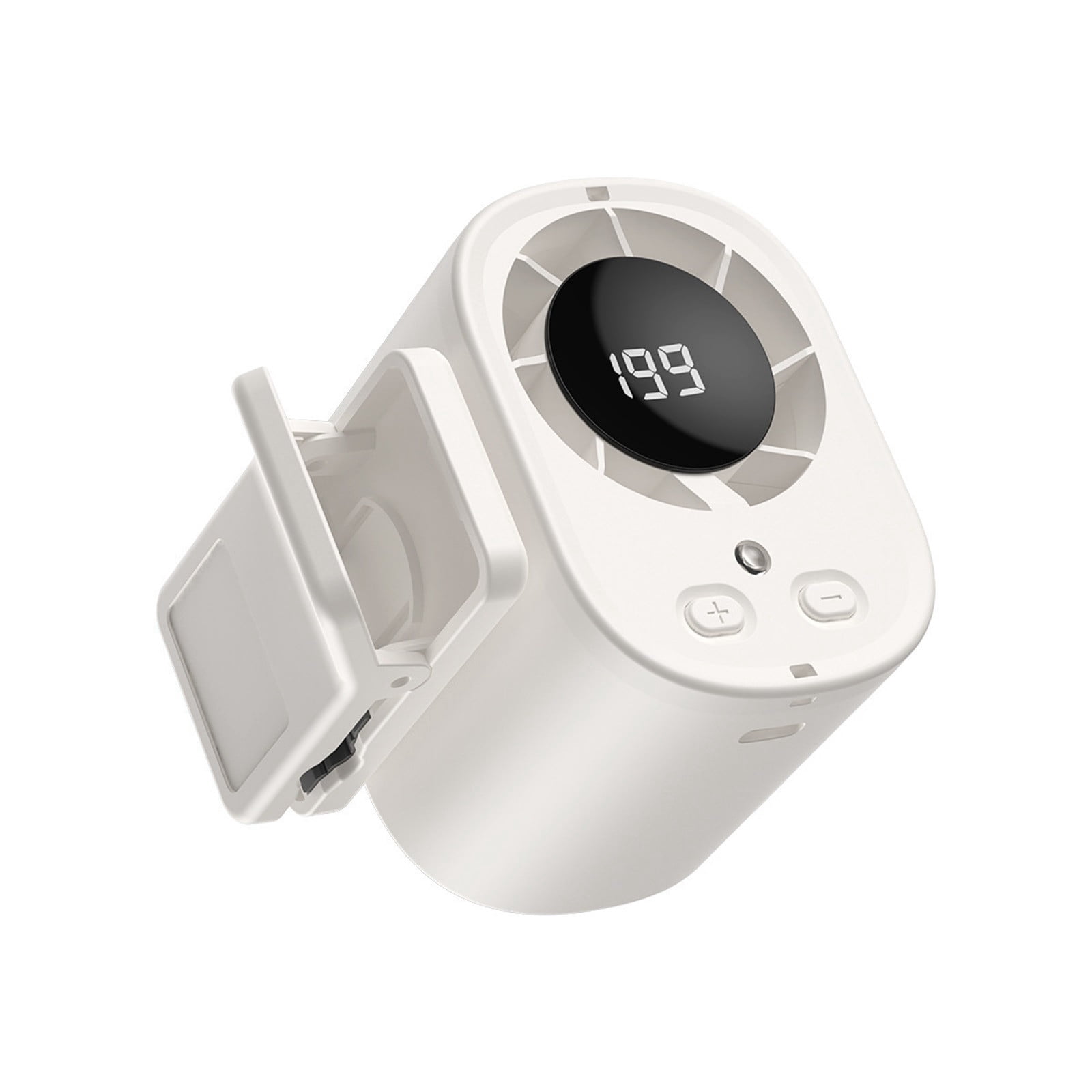Car Clip On Fan, Digital Display Ventilador, Three Speeds Silent Cooler ...