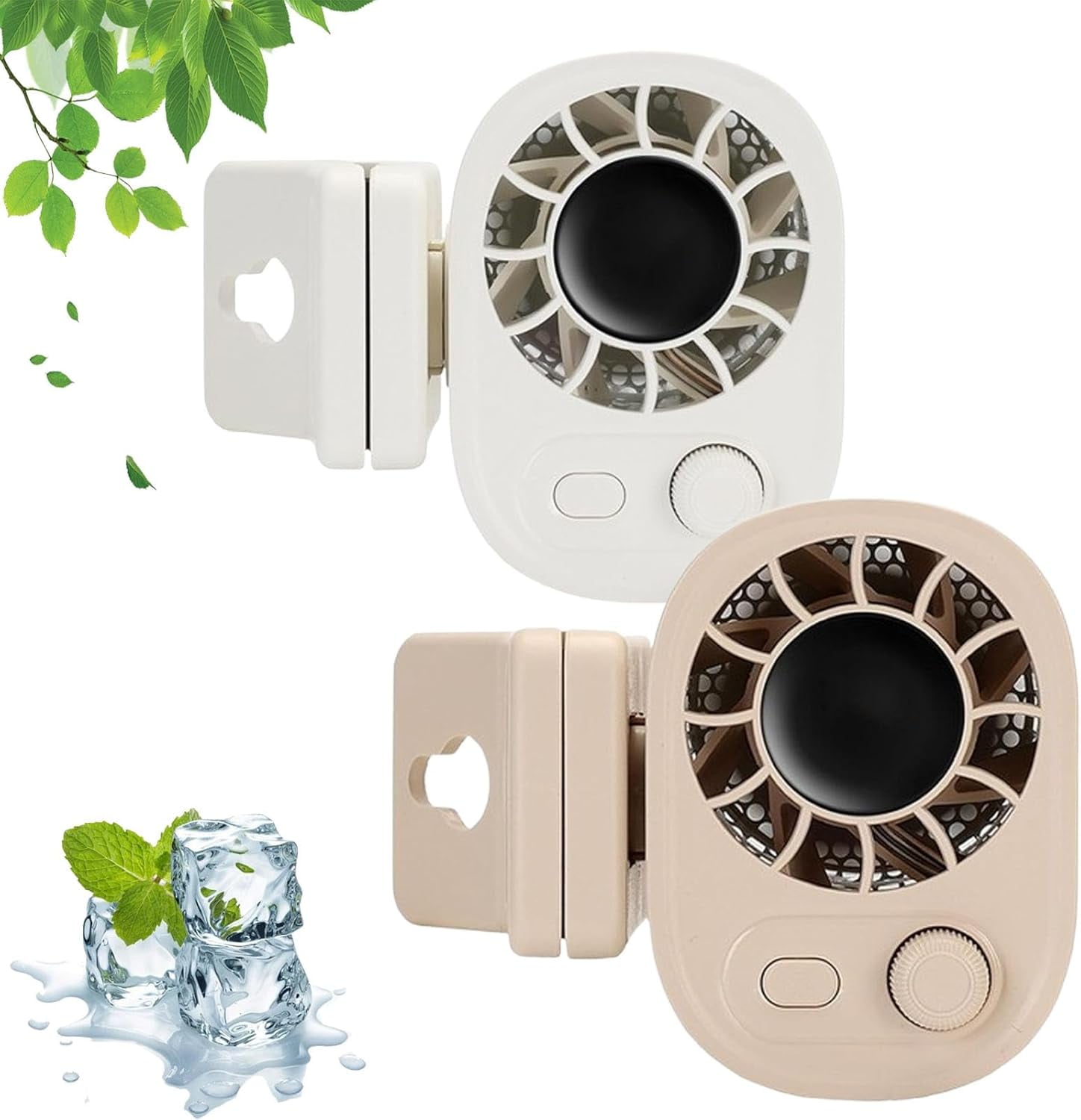 Car Clip on Fan with LED Display, Adjustable Portable Cars Fans, car ...