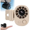 Car Clip on Fan with LED Display, Backseat Fan, USB Rechargeable ...