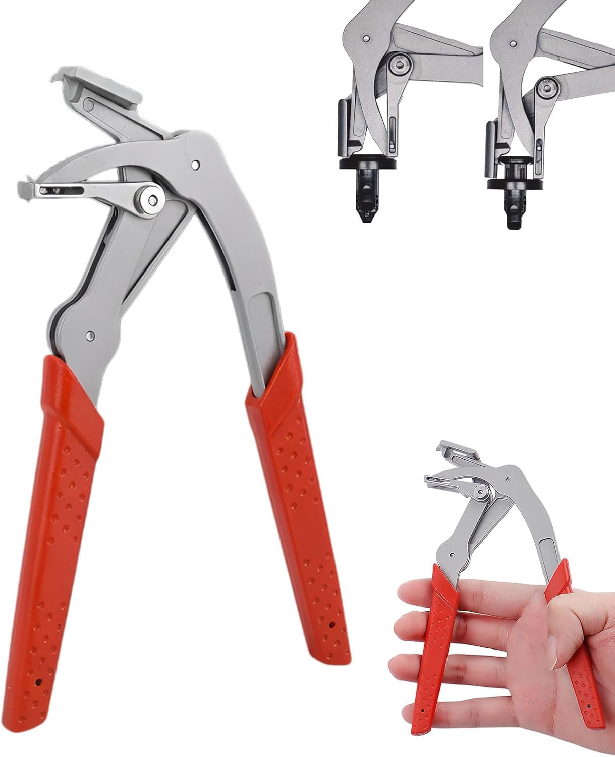 Car Clip Pliers & Trim Removal Tool, Spring-Loaded Fastener Rivet ...