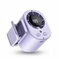 Car Clip on Air Conditioner Fan with LED Display, Rechargeable Clip Fan ...
