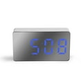 Car Clock Led Mirror Electronic Digital Alarm Clock Multi-Color Font ...