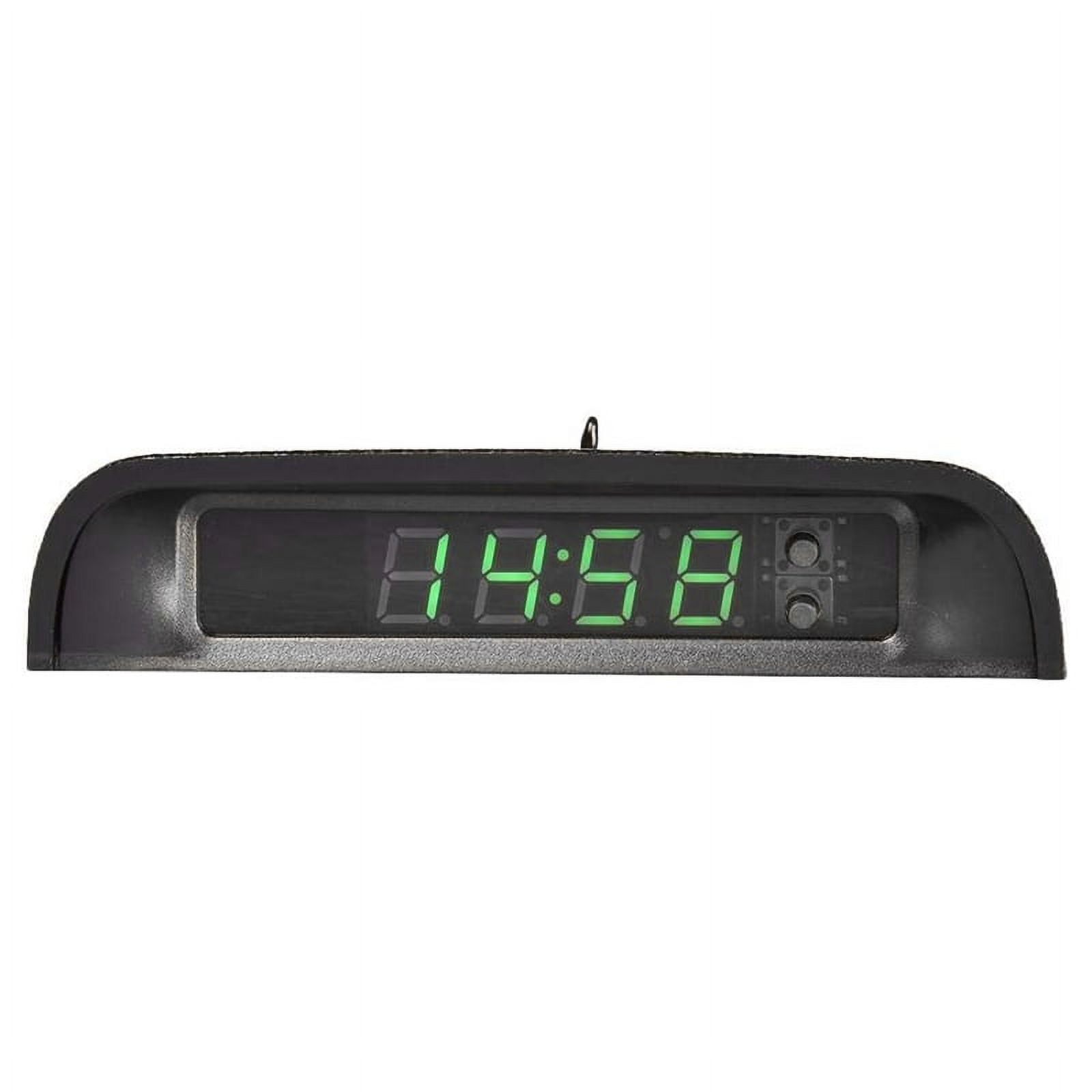 Geynutaly Solar Powered Car Clock, with Night Display and Thermometer ...