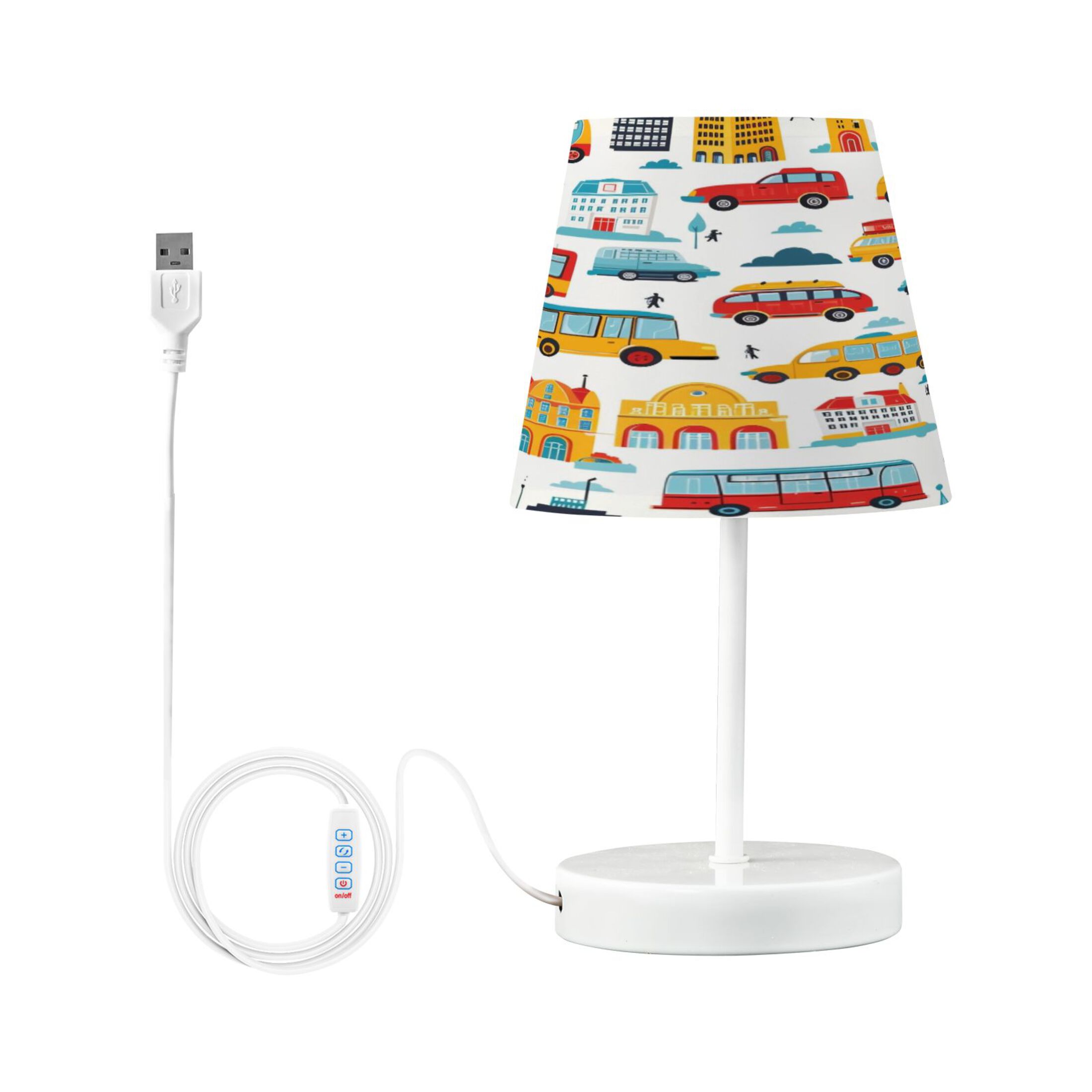 Car Cloud Building Desk Lamp LED Table Nightstand Lamps with 3 Color ...