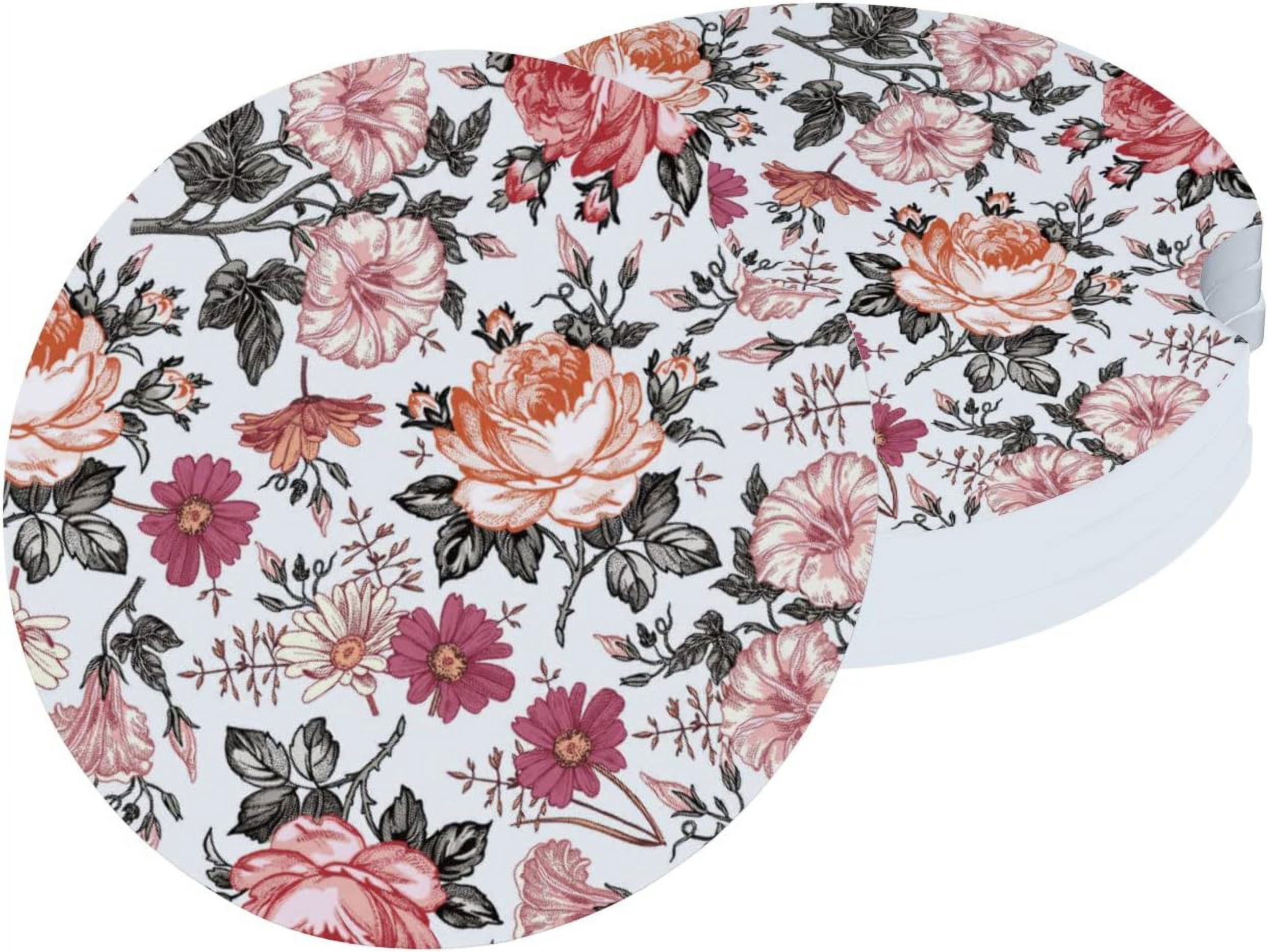 Car Coasters 2 Pack Stone Cup Holder Chamomile Rose Petunia Wildflowers ...
