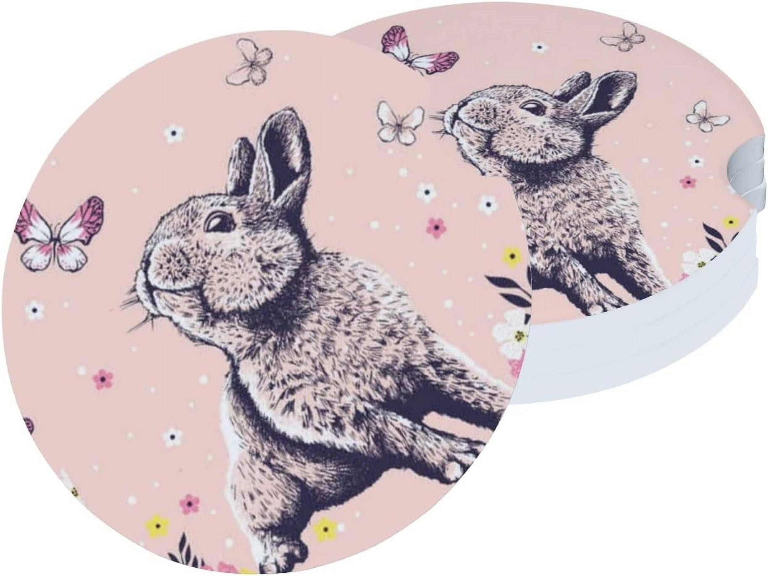 Car Coasters for Cup Holder Absorbent, Car Ceramic Coasters with Finger ...