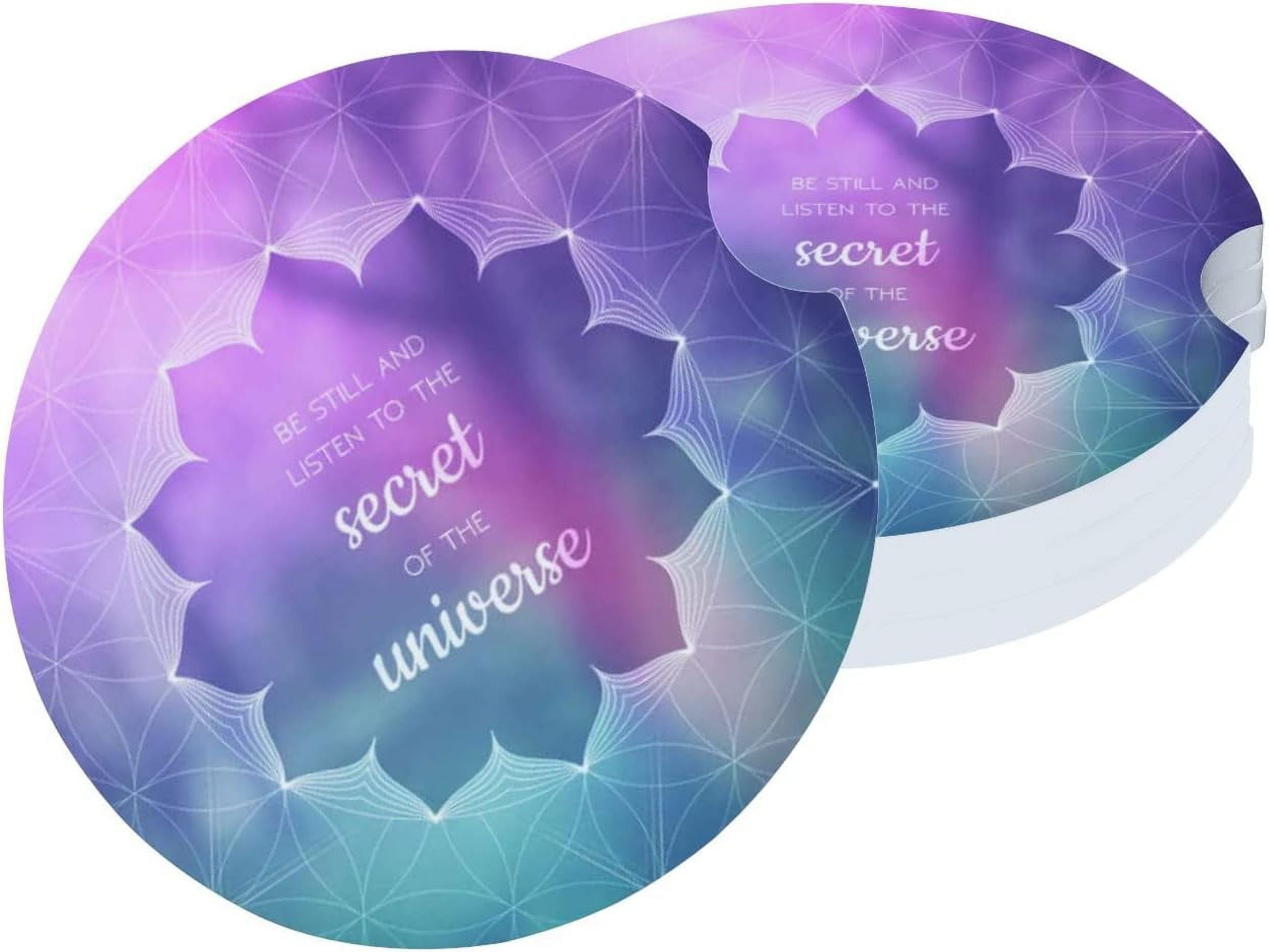 Car Coasters for Cup Holder Absorbent, Car Ceramic Coasters with Finger ...