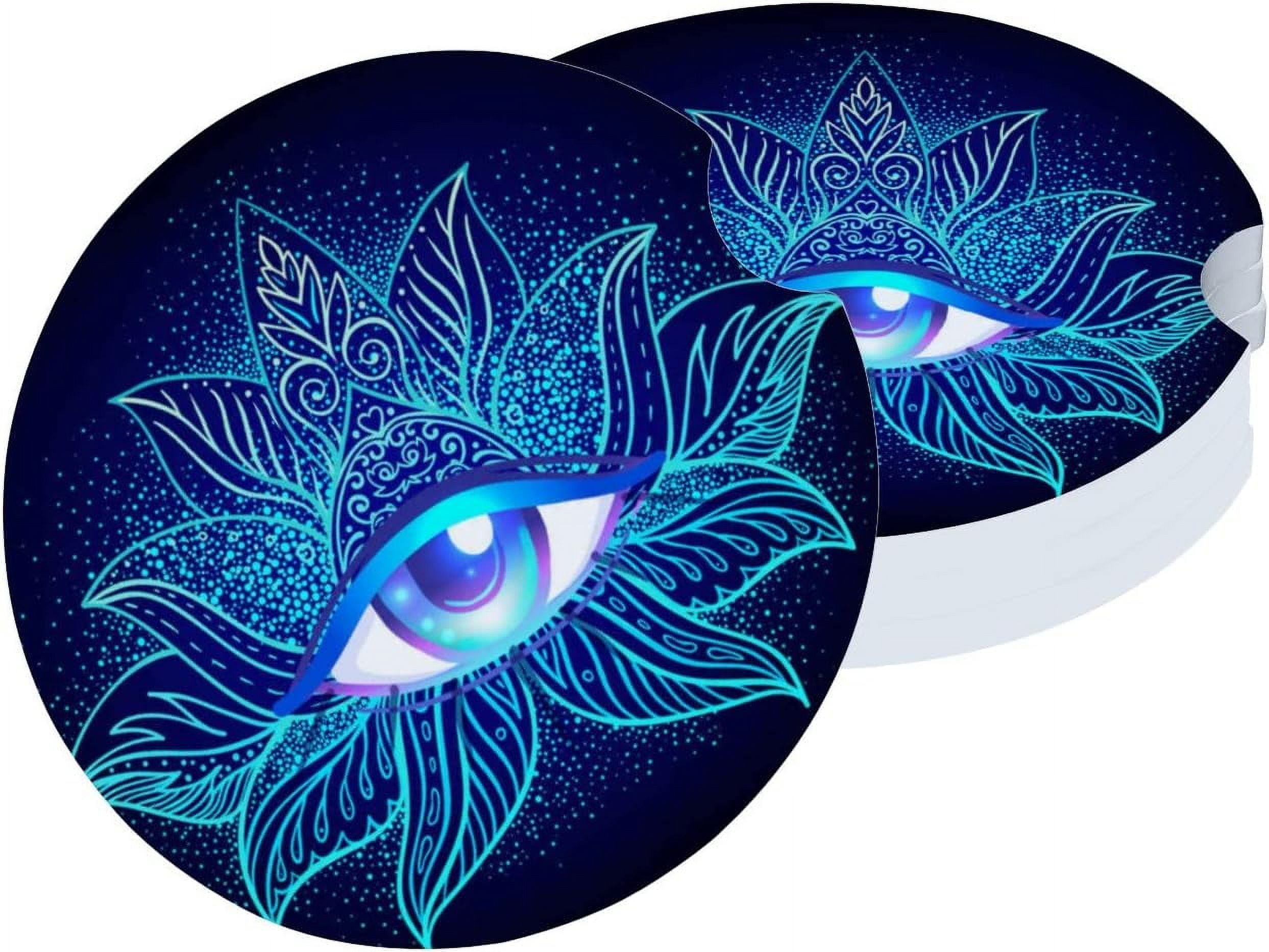 Car Coasters for Cup Holder Absorbent, Car Ceramic Coasters with Finger ...