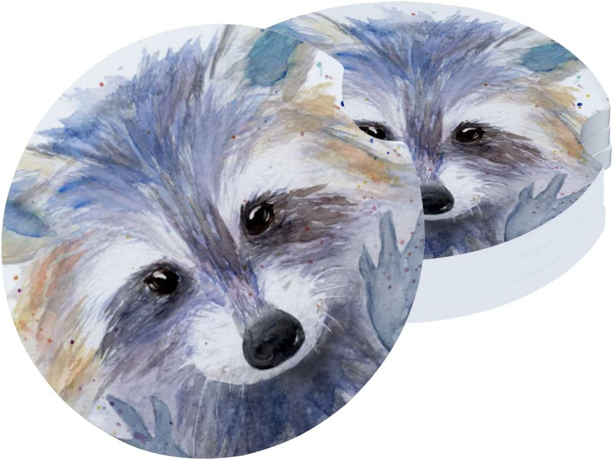 Car Coasters for Cup Holder Absorbent, Car Ceramic Coasters with Finger ...