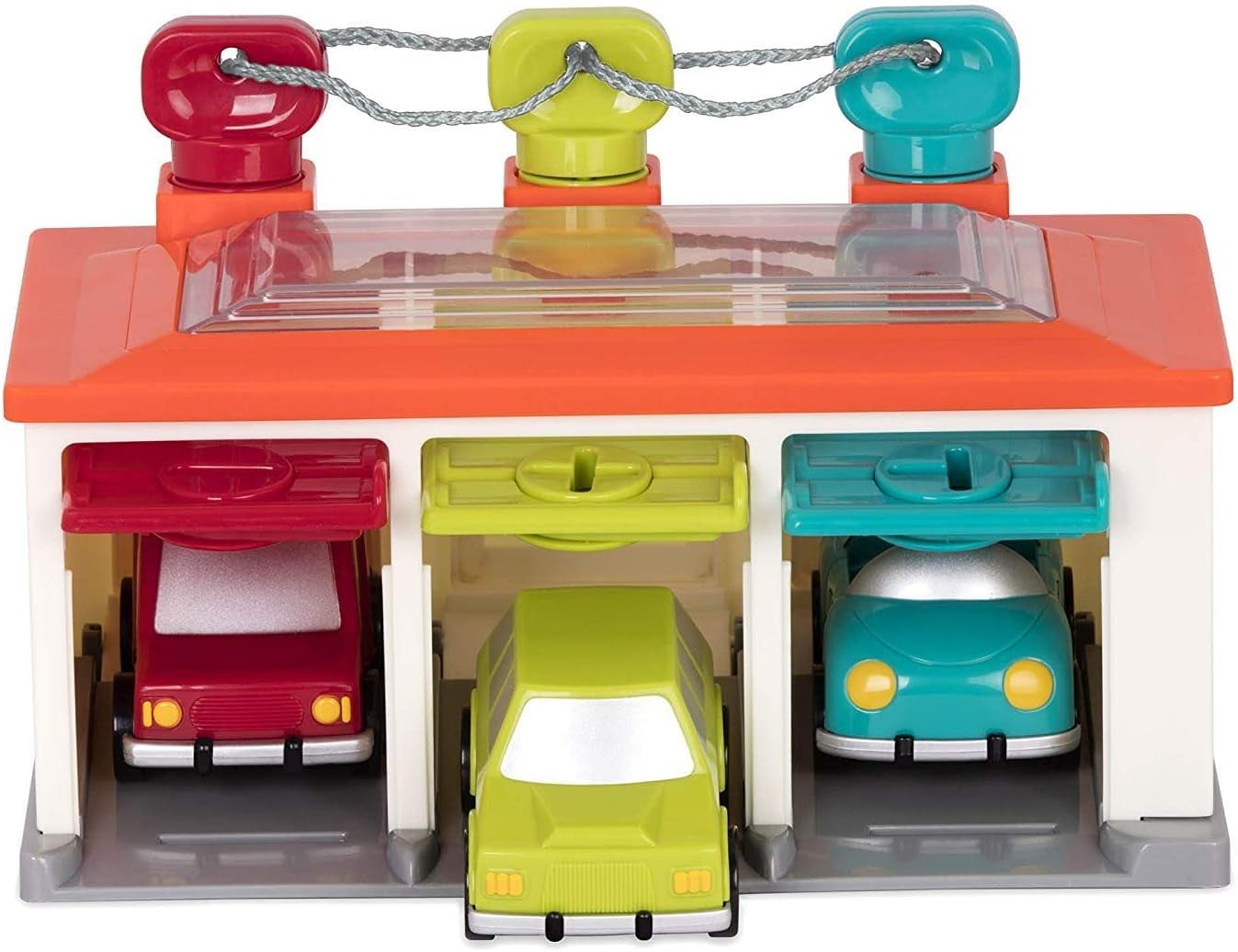 Car & Color Sorting Playset – Cause – And – Effect Toy – Push & Go Cars ...