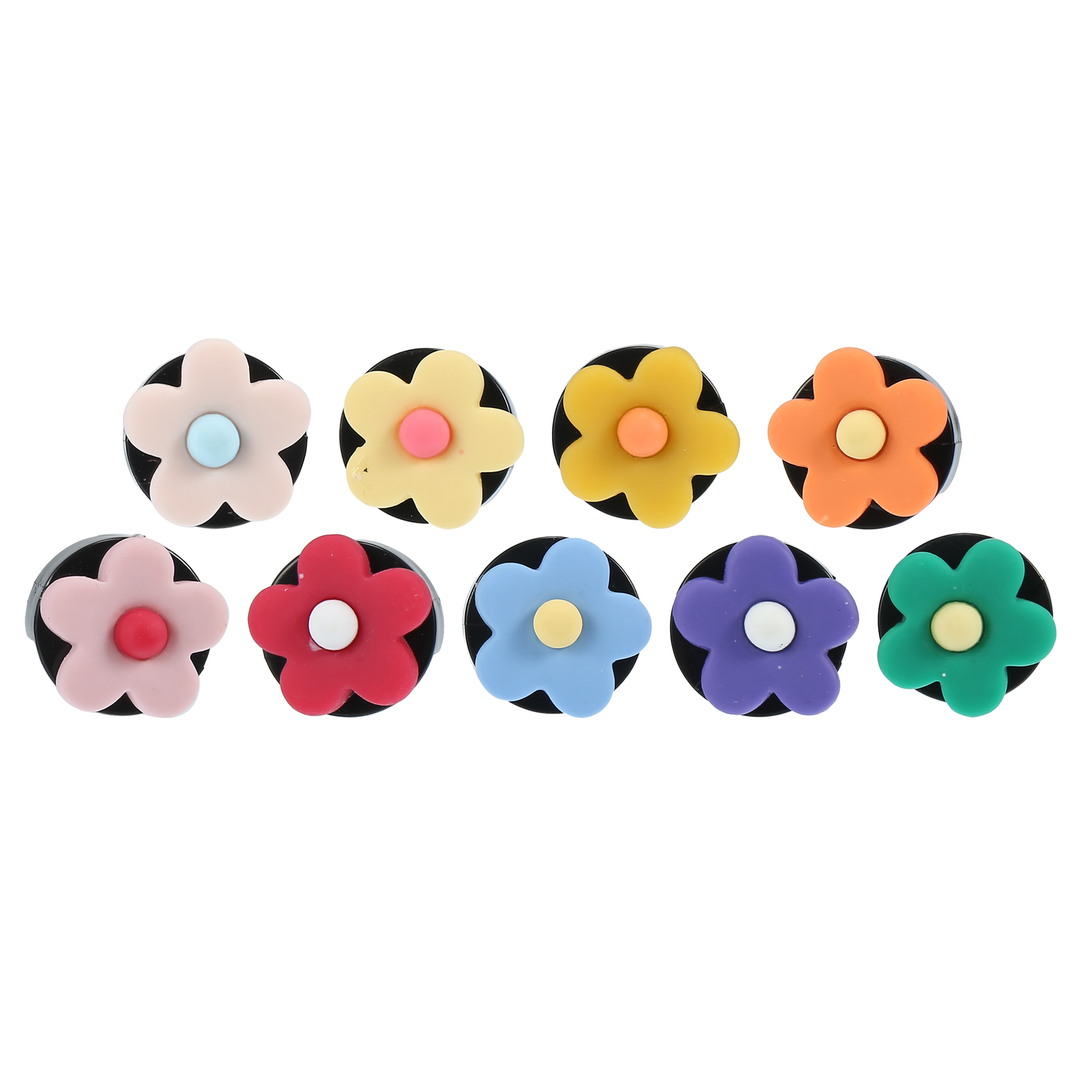 Car Colorful Flowers Shape Clips for Air Conditioner Outlet Decorations ...