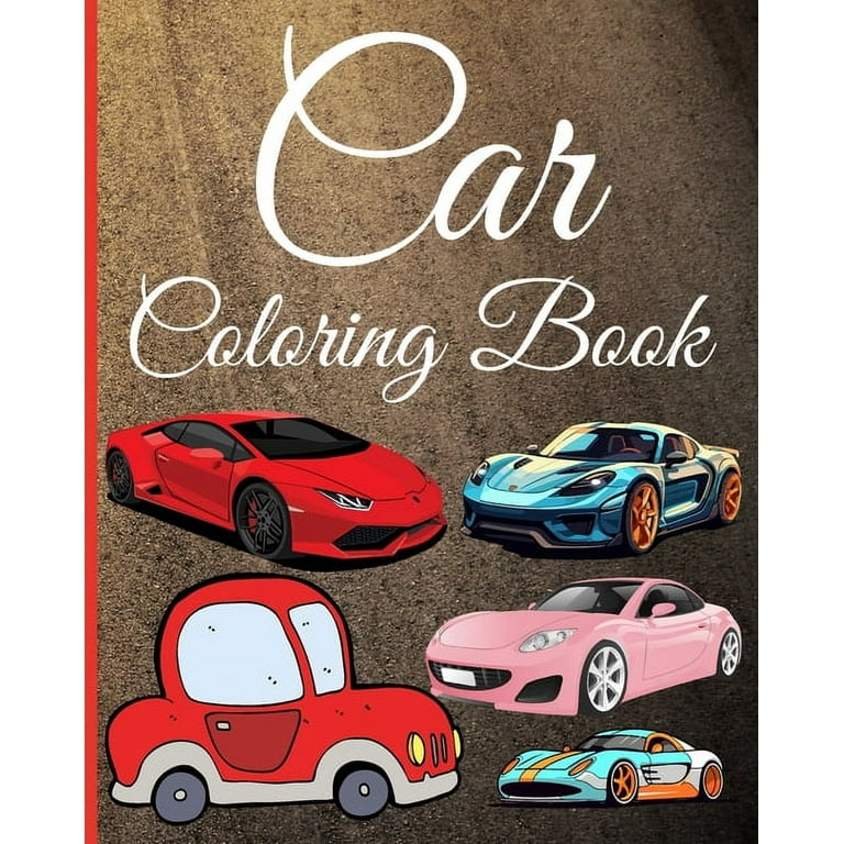 big red car coloring pages