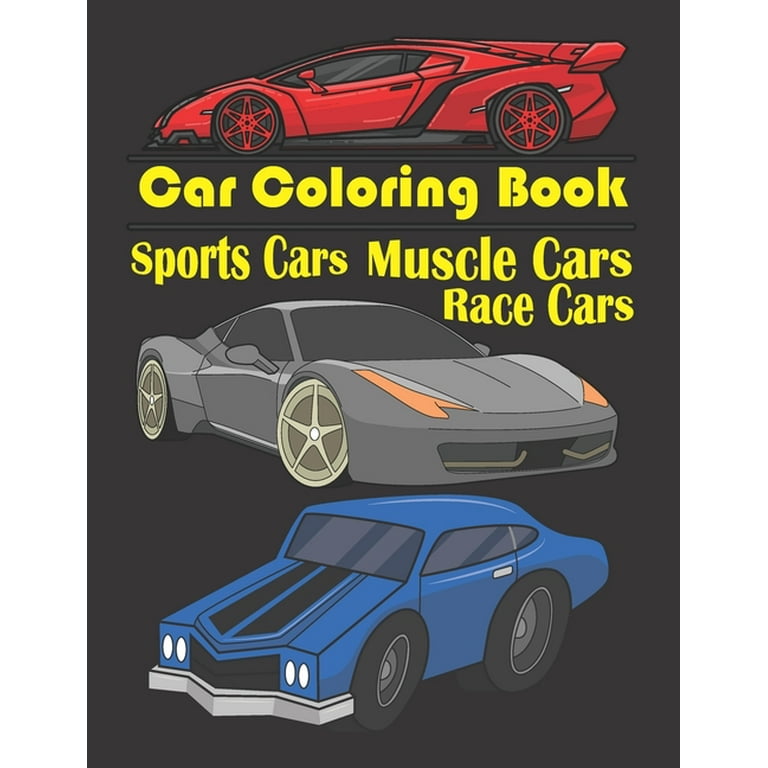 coloring book pages of racecars