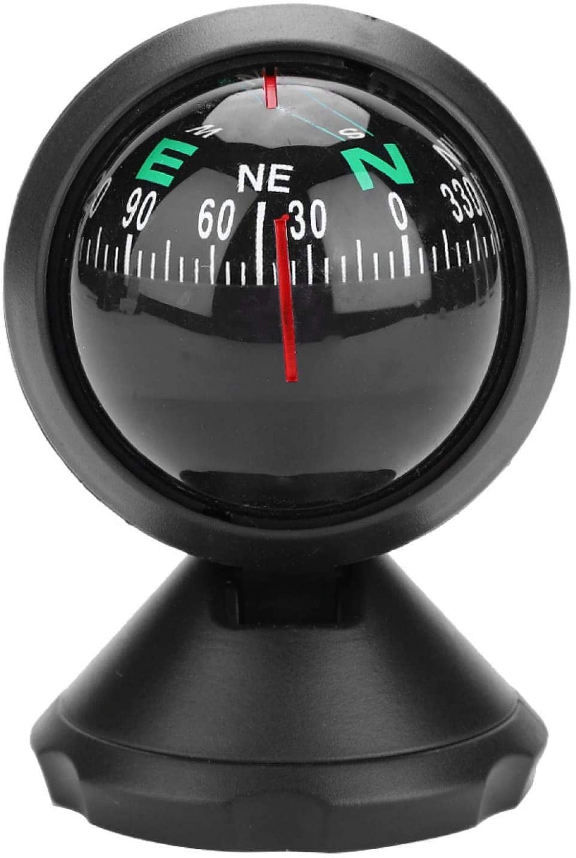 Car Compass, Compass for Car High Precision Adjustable Boat Compass ...